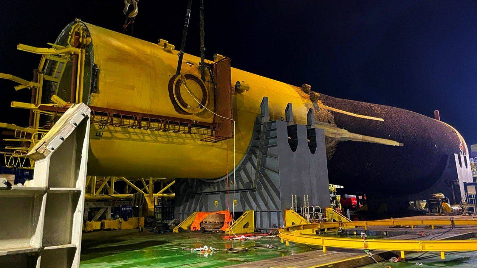James Fisher cuts in-situ offshore wind monopile with purpose-built cutting tool - Decom Mission